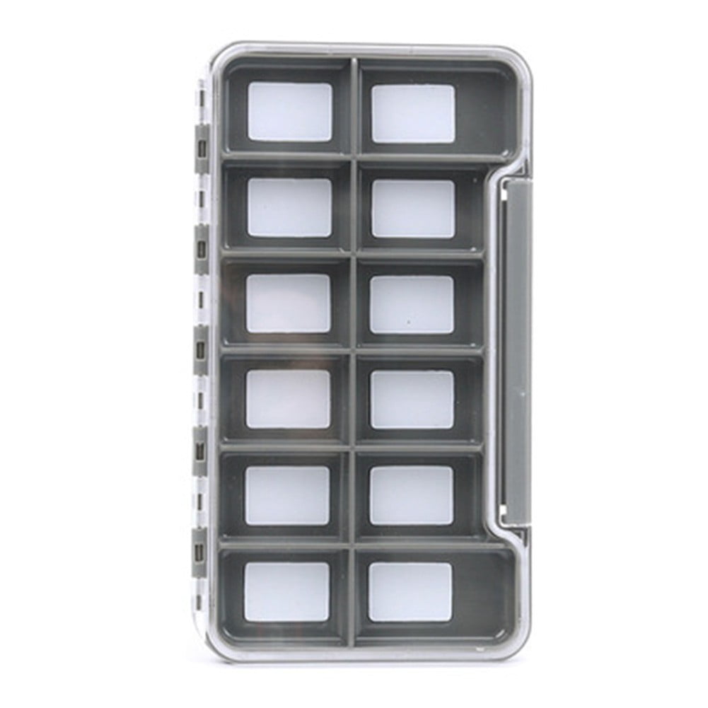 Slim Waterproof Magnetic Backed Fishing Fly Box Flies Hooks Keeping ...