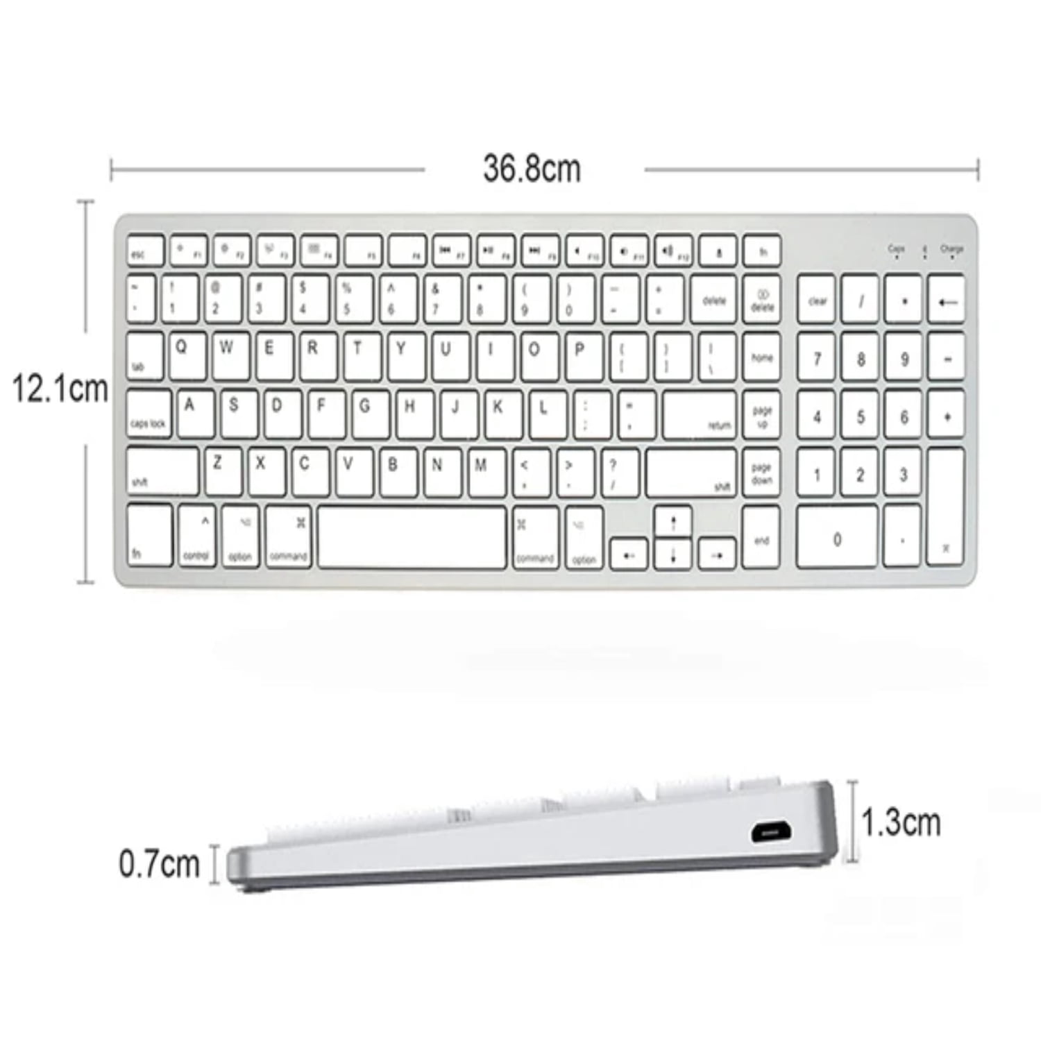 fortless typing with this slim and ultra-rechargeable wireless ...