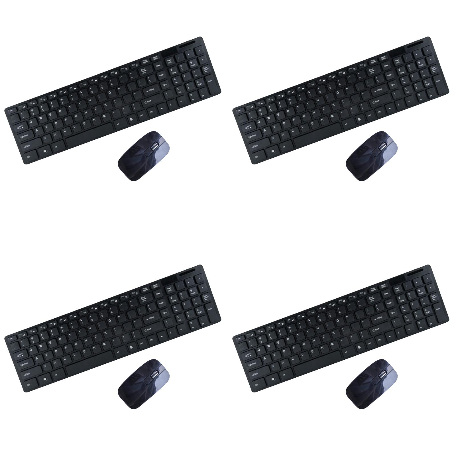 Slim Wireless Keyboard And Combo 2.4 Full Sized Silent Wireless ...