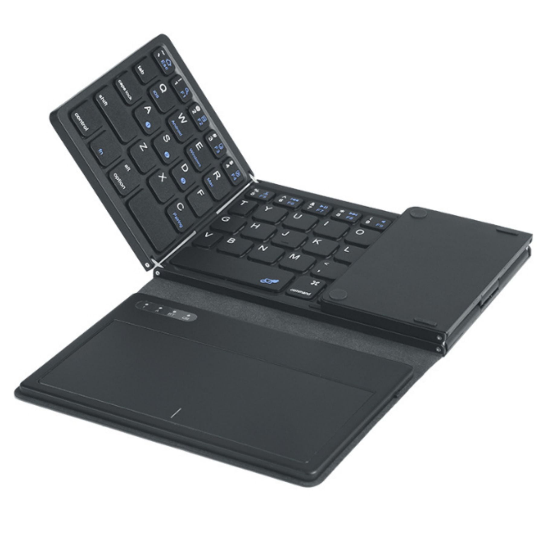 Slim Wireless Keyboard Quad Folding Bluetooth Keyboard with Large ...