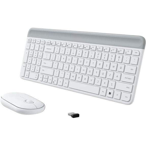 Slim Wireless Keyboard and Mouse Combo - Modern Compact Layout, Ultra ...