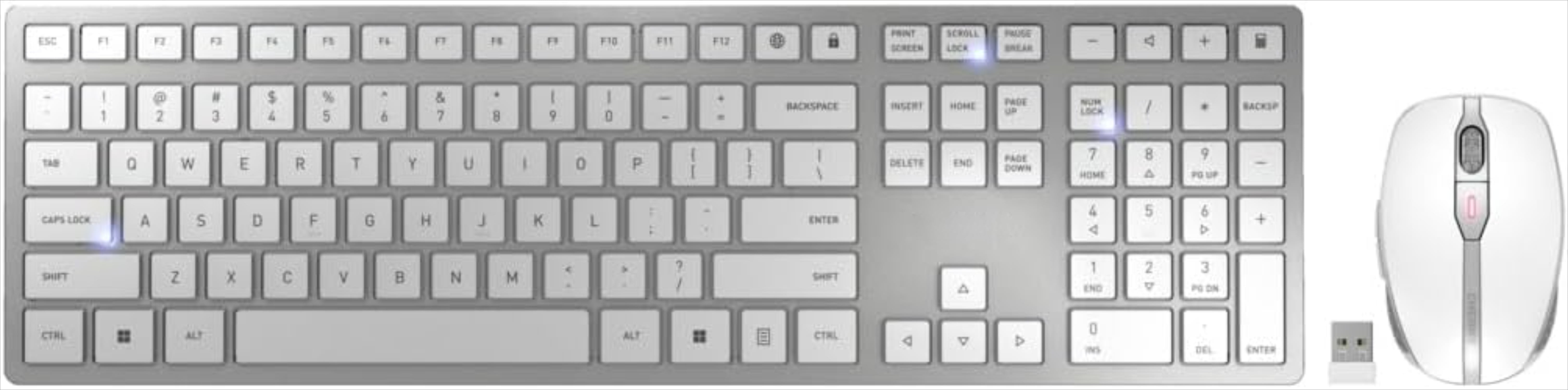 Slim Wireless Keyboard and Mouse Set Combo Rechargeable with SX Scissor ...