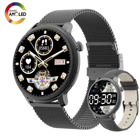 Slim Wireless Smart Watch for Men Women, 1.43" AMOLED HD Screen ...