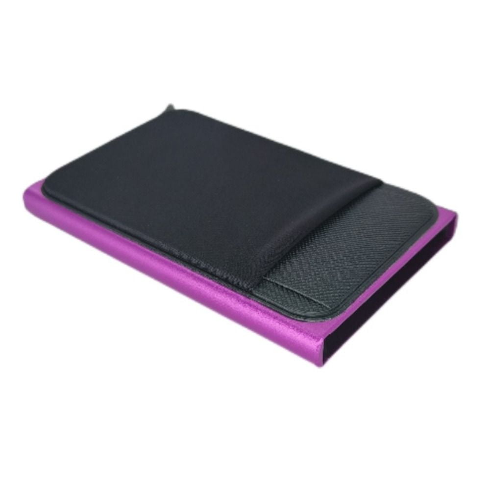 Slim With Back Pouch Aluminum Wallet Bank Card Case Wallet RFID ...