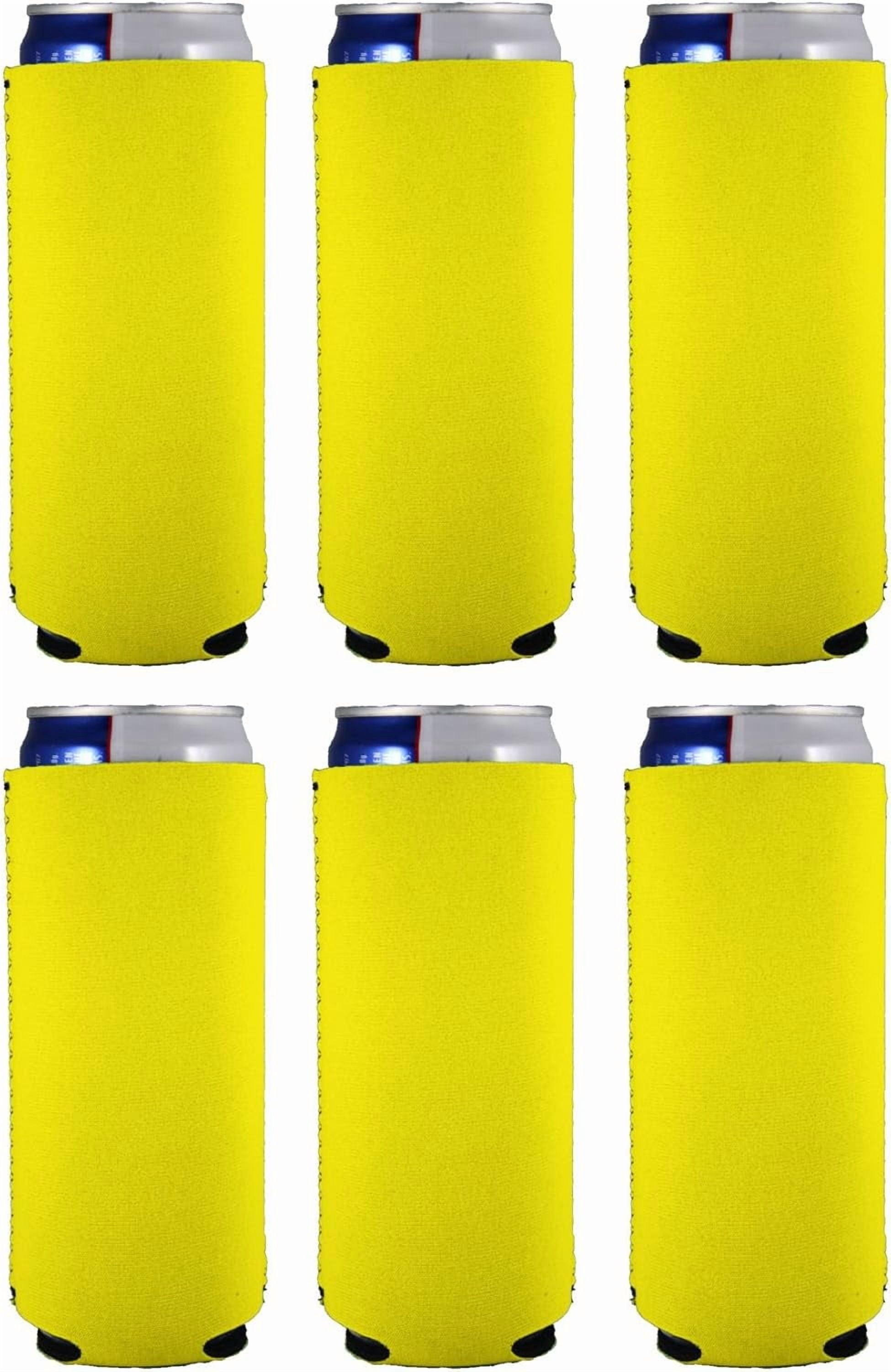 Slim Yellow Can Insulators in Neoprene Set of 6 - Walmart.com