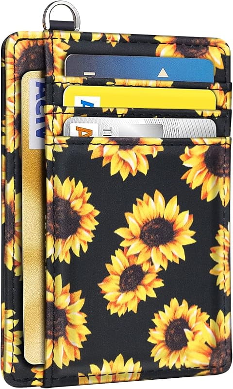 Slim Front Pocket Wallet RFID ID Card Holder Cute Small Wallet with ...