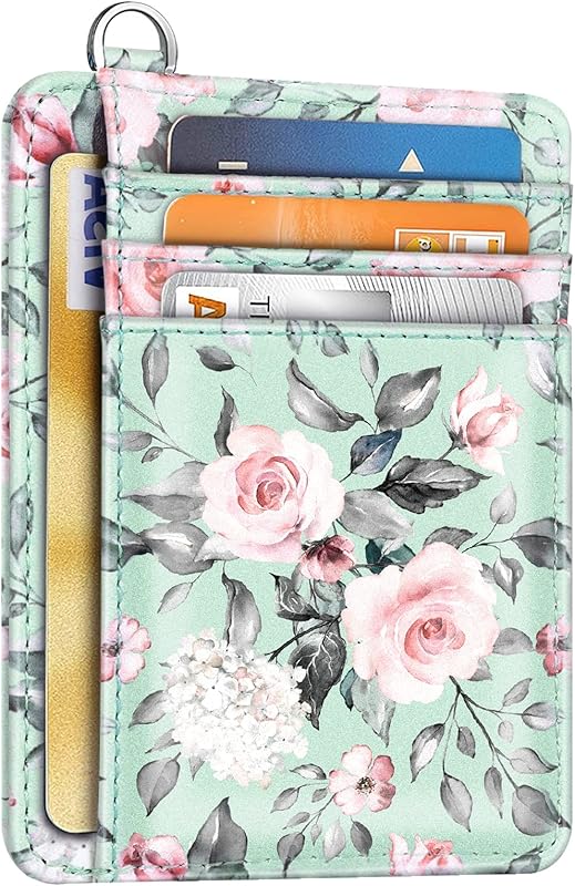 Slim Front Pocket Wallet RFID ID Card Holder Cute Small Wallet with ...