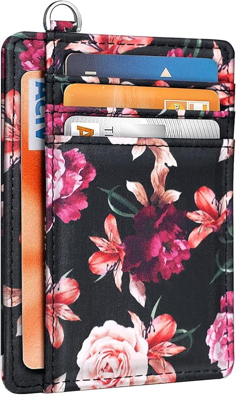 Slim Front Pocket Wallet RFID ID Card Holder Cute Small Wallet with ...