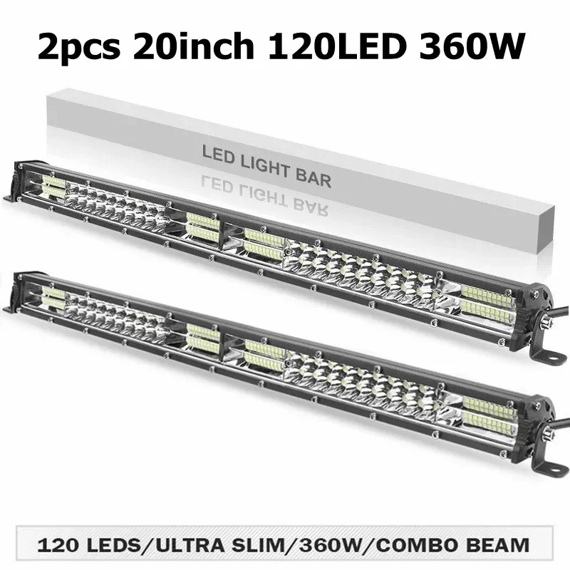 Slim led light bar 20 inch 10 inch Spot Flood Combo Beam led bar For ...