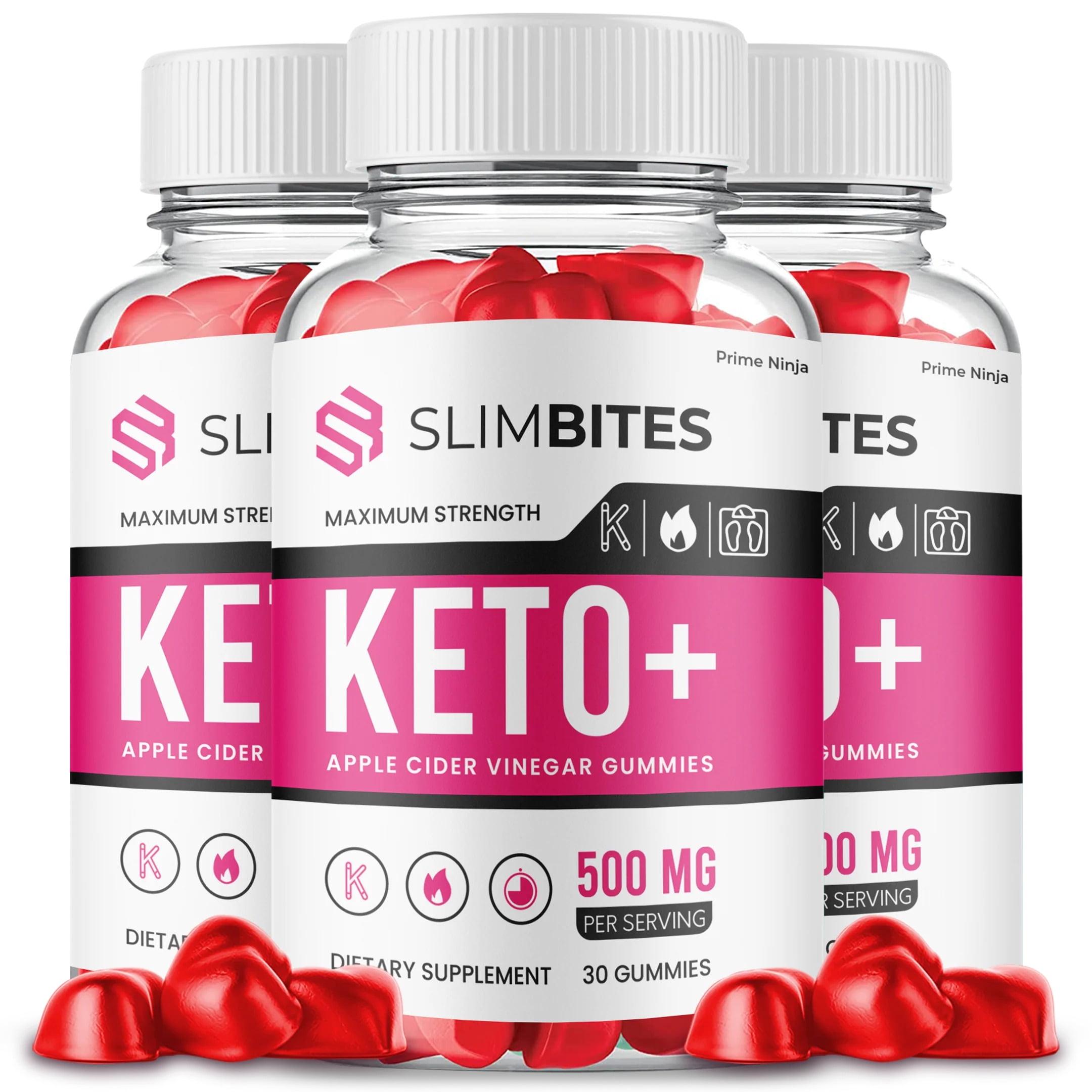SlimBites Keto ACV Gummies, Maximum Strength, Apple Cider Vinegar, 1 ...