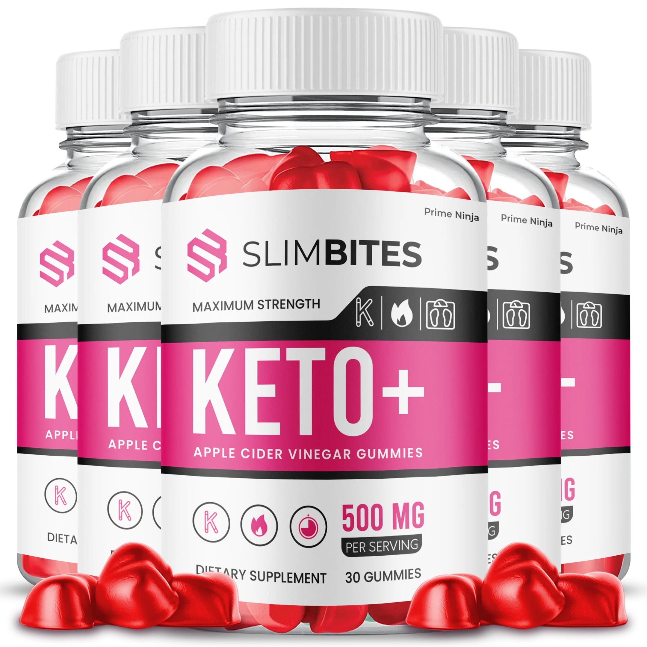 SlimBites Keto ACV Gummies, Maximum Strength, Apple Cider Vinegar, 1 ...