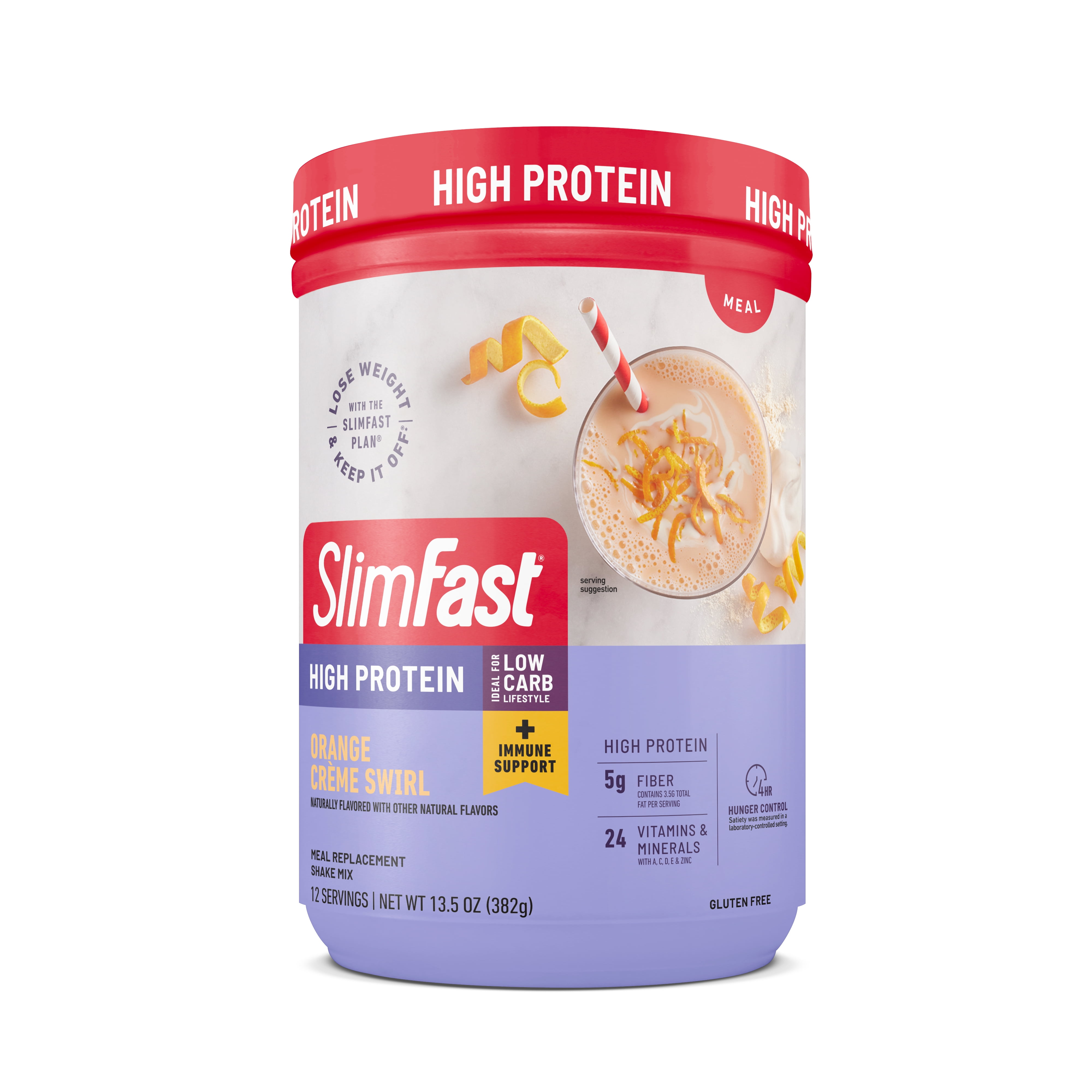 SlimFast Advanced Nutrition Immunity Drink, Orange Cream Swirl Shake ...