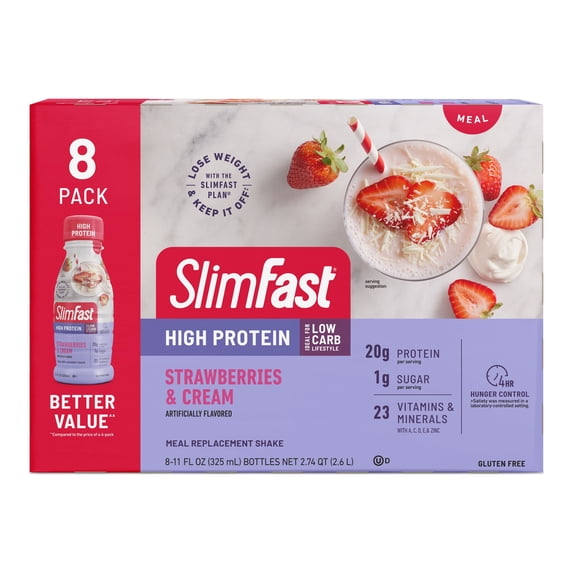 SlimFast High Protein Meal Nutritional Weight Loss Shake, Lactose Free ...