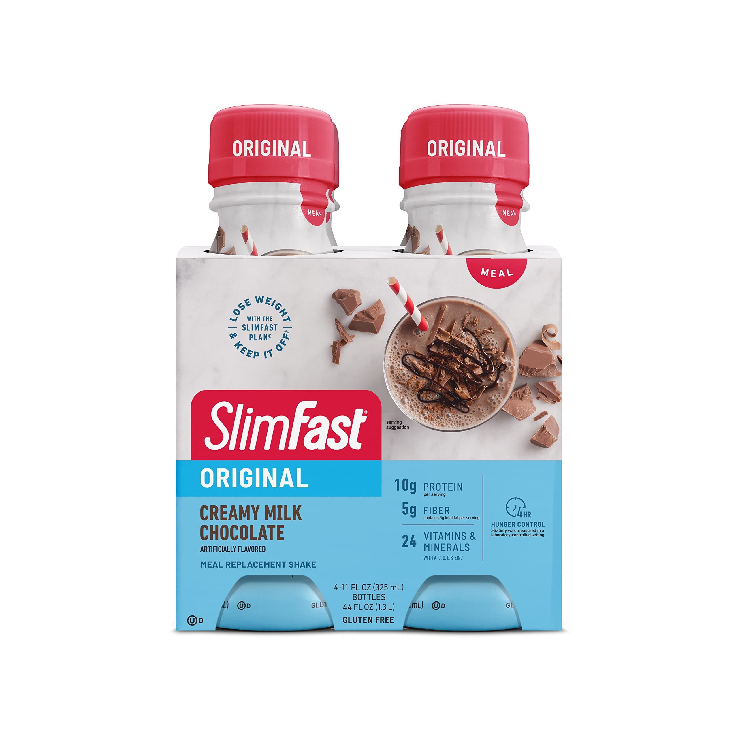 SlimFast Meal Replacement Shake, Original Creamy Milk Chocolate, 10g of ...