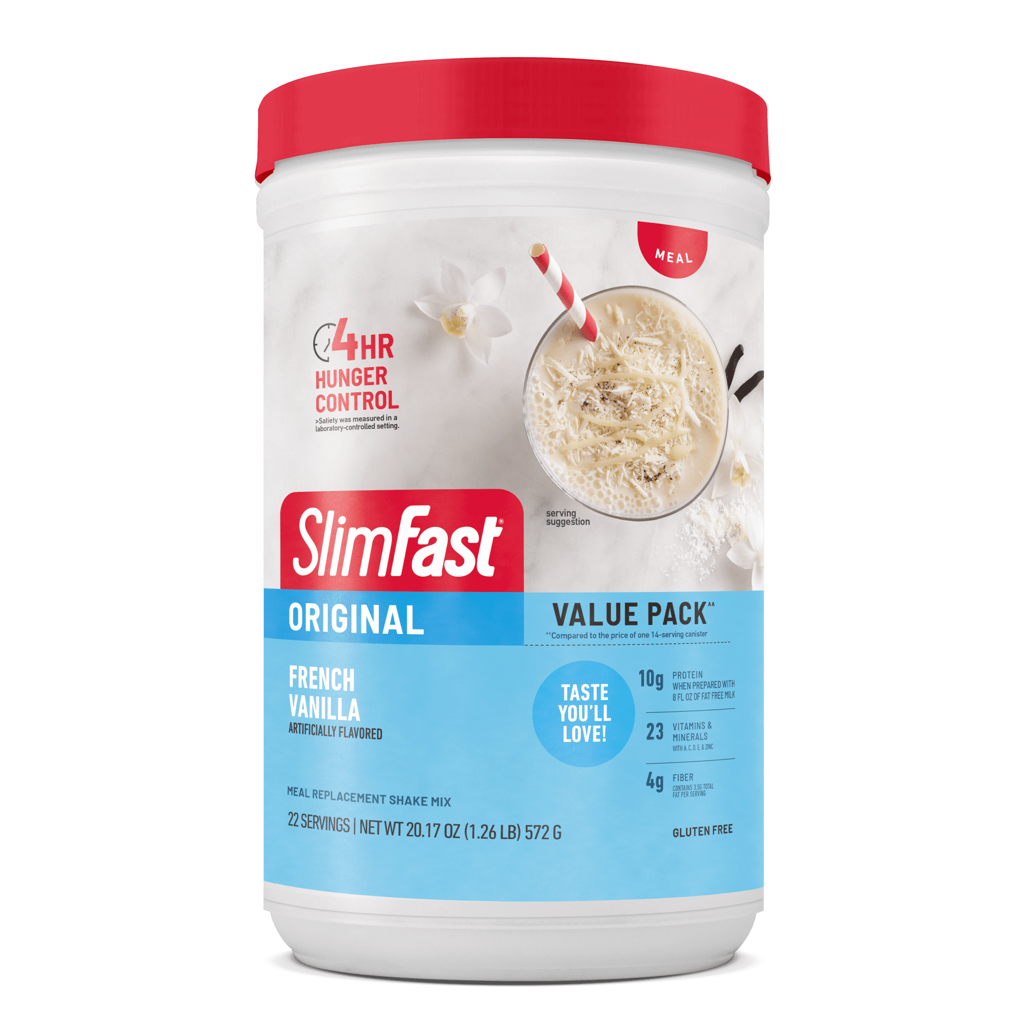 SlimFast Original Meal Replacement Shake Mix, French Vanilla, 22 ...