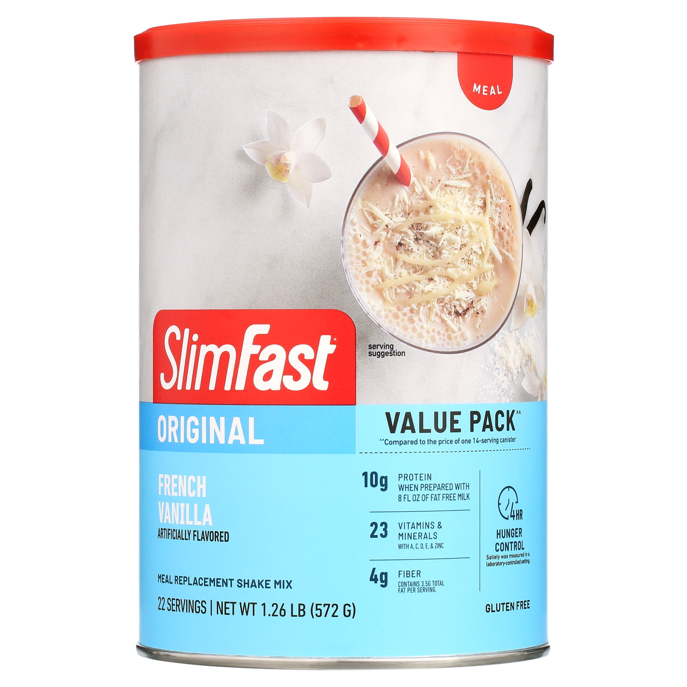 SlimFast Original Meal Replacement Shake Mix, French Vanilla, 22 ...
