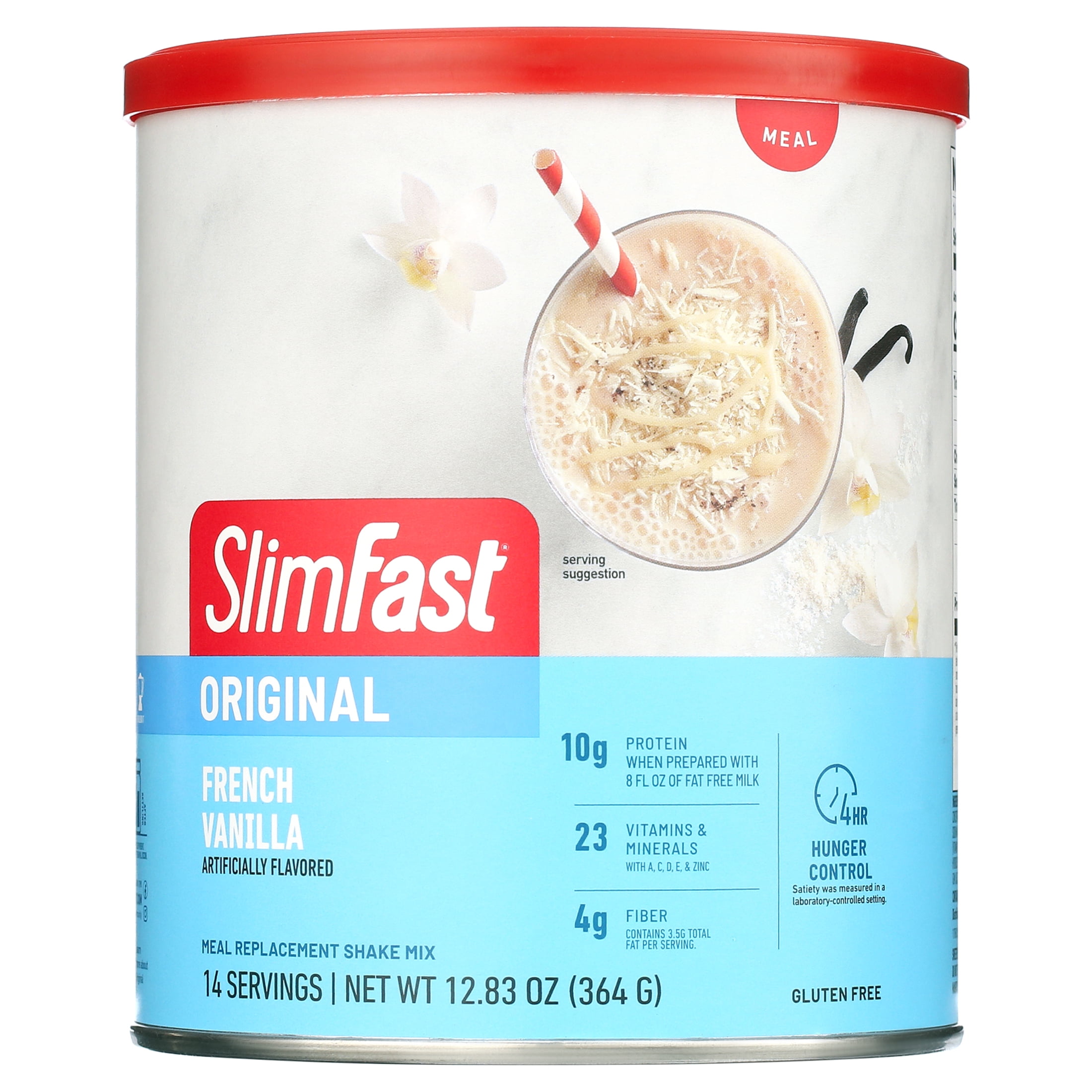 SlimFast Original Meal Replacement Shake Powder, French Vanilla, 12.83 oz, 14 servings - Walmart.com