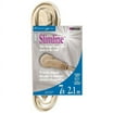 SlimLine 2254 Flat Plug Extension Cord, 3-Wire, 8-Foot, Beige - Walmart.com
