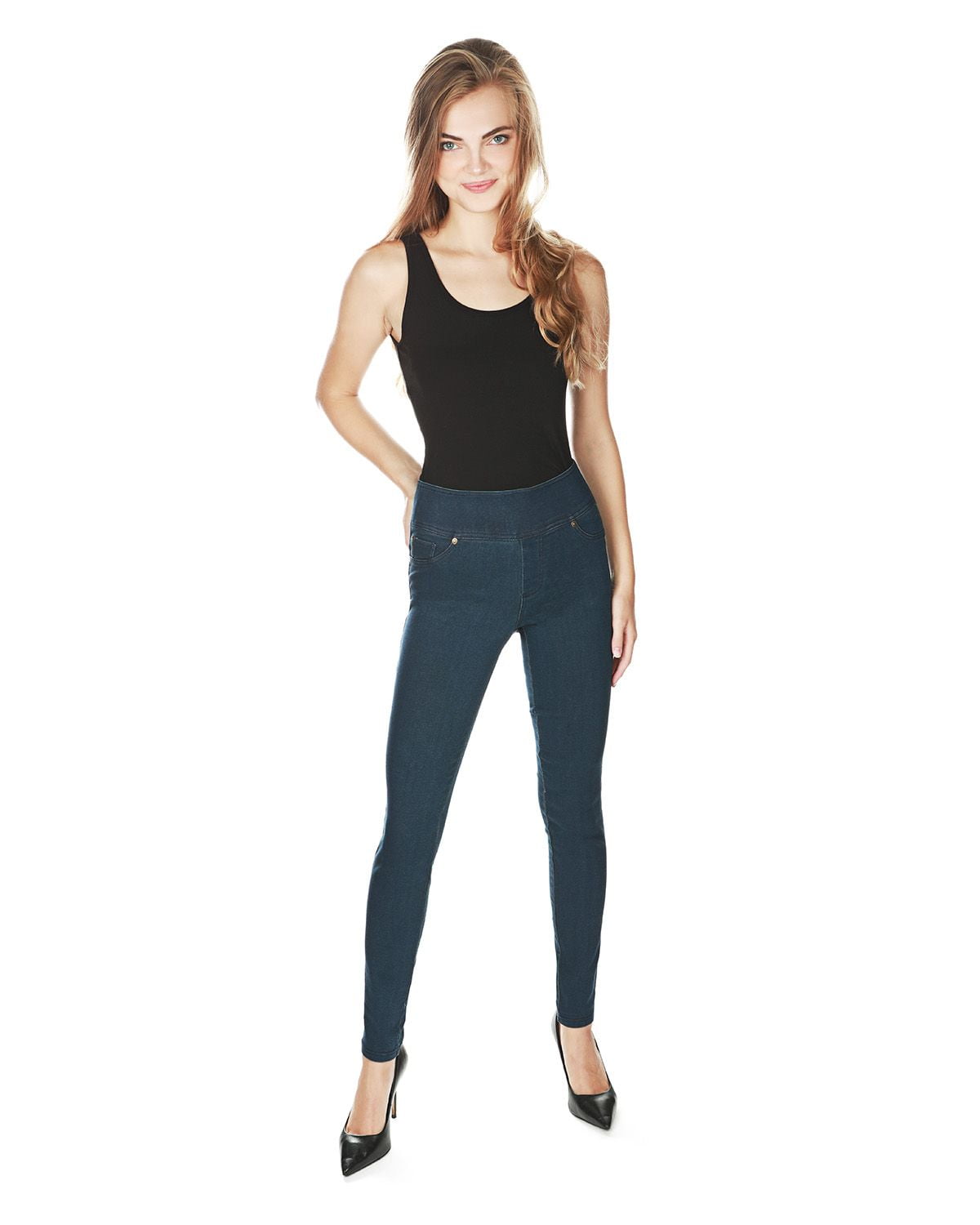 SlimMe Dark Wash Bamboo Blend Denim Jeggings - Mens - Male - Walmart.com