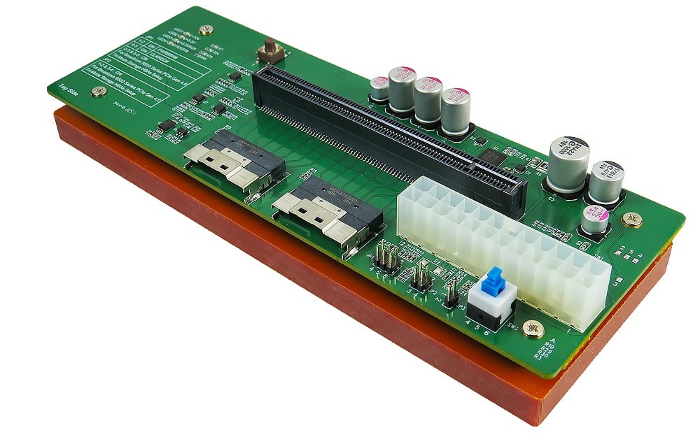 SlimSAS 8i Dual port to PCIe x16 Slot Adapter PCIe 4.0 - Walmart.com