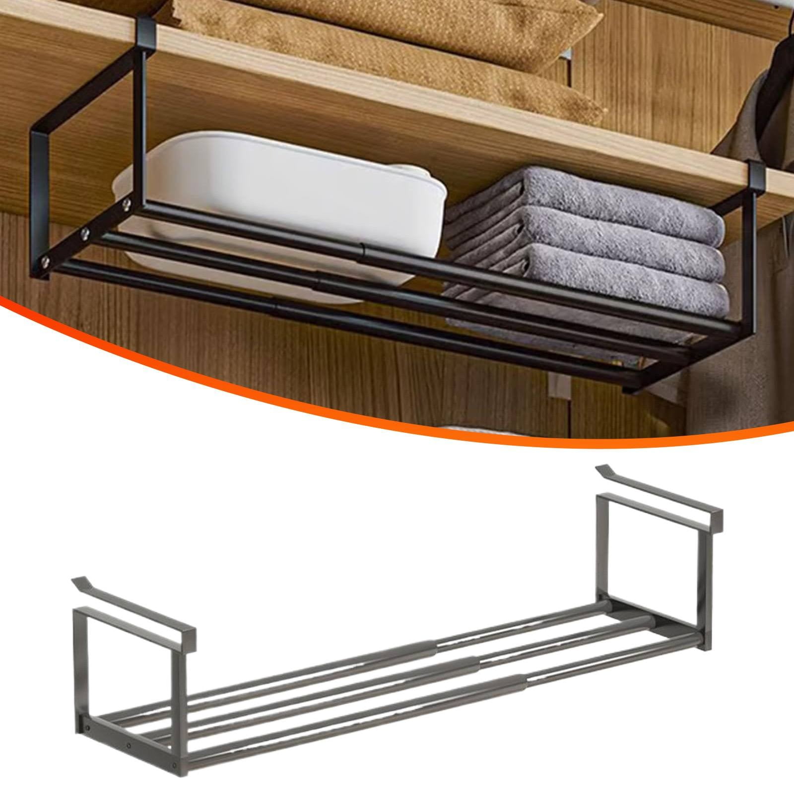 Slimdescent Cabinet Telescopic Shelf, Expandable Shoes Organizer For ...