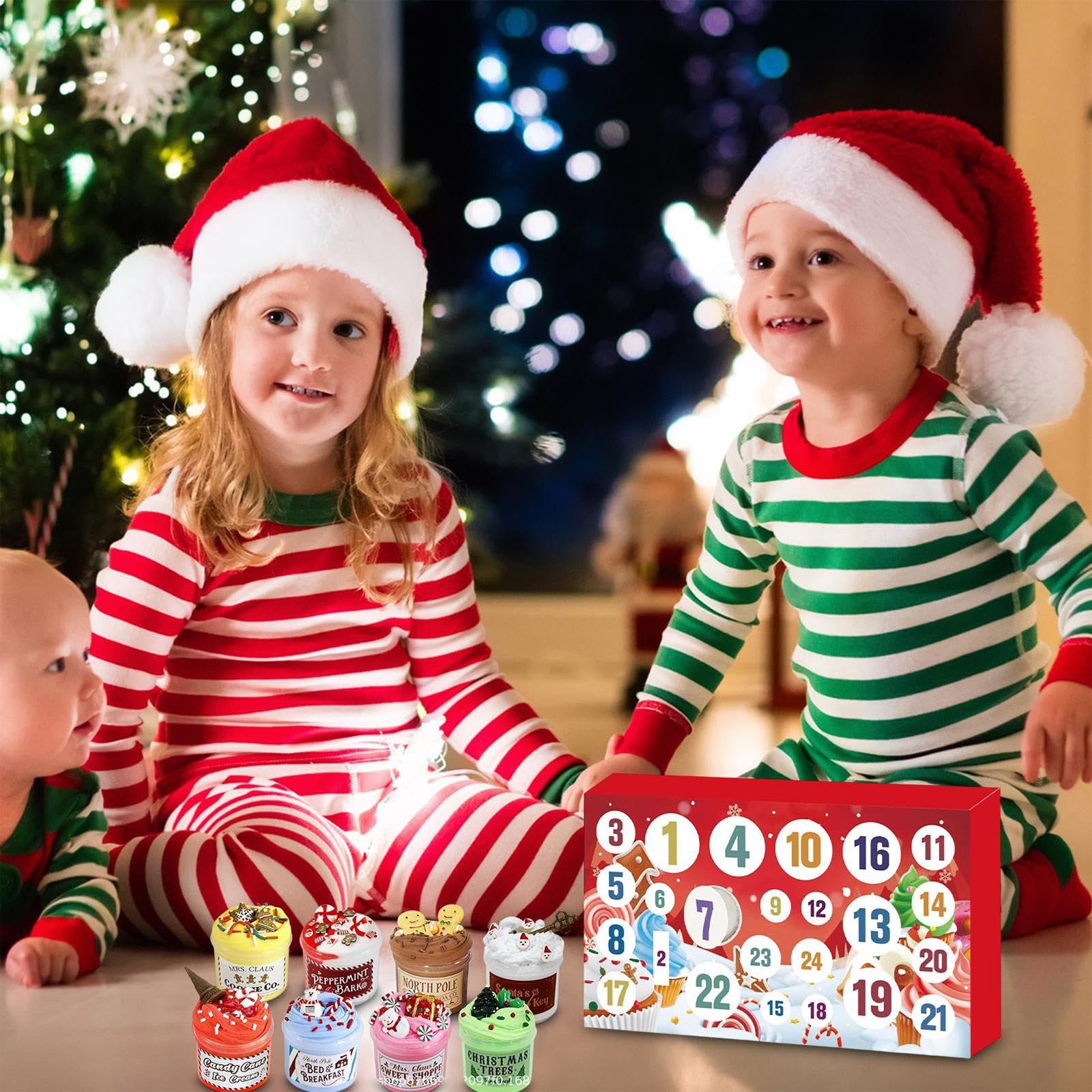 Slime Advent Calendars 2025, 24 Days Slime Toy Christmas Countdown ...