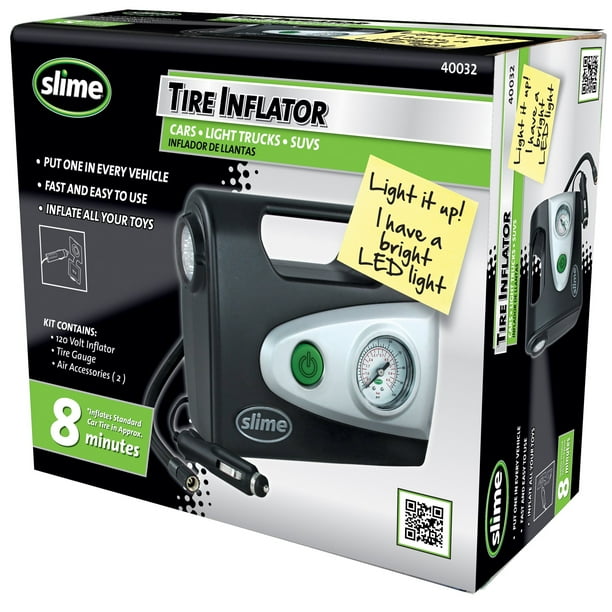 Slime All-Purpose Inflator W/GAUGE-LIGHT - 40032 - Walmart.com