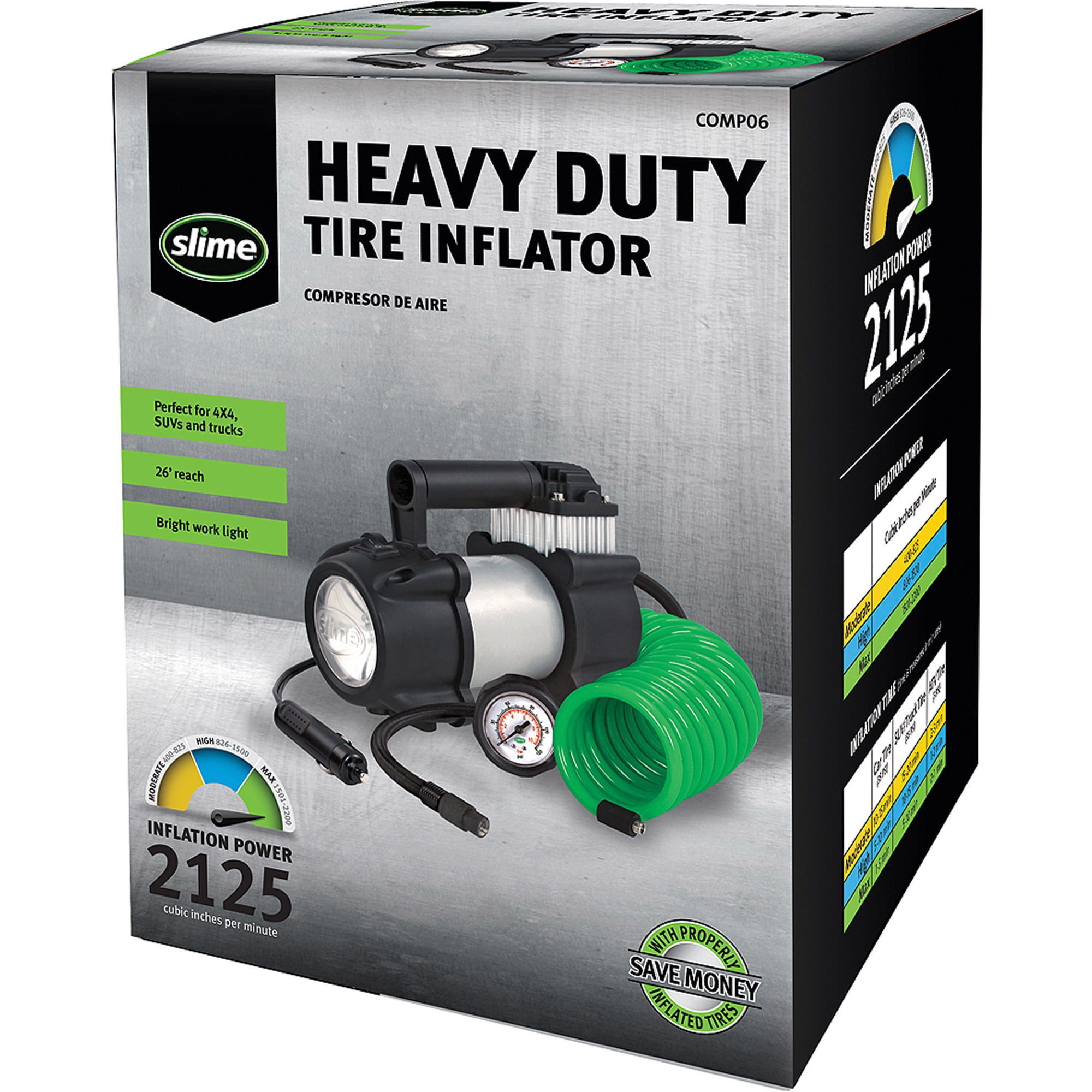 Slime Heavy-Duty Pro Power Inflator - 40042 - Walmart.com