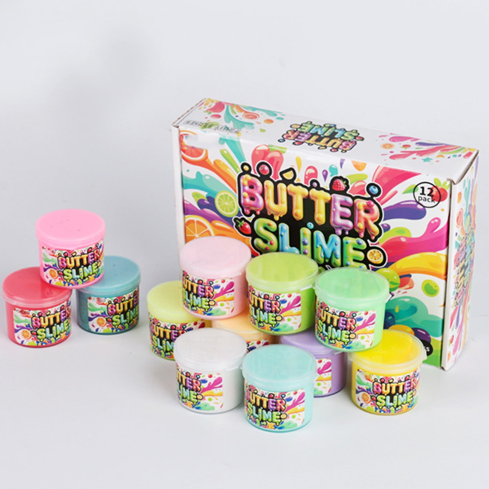 Bulk Slime 12 Pack - Butter Slime Kits, gui gui Slime Style, Best Cheap Slime for Holidays ...