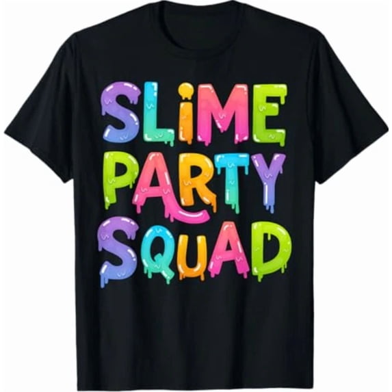 Slime Party Squad Funny Boys Girls Birthday Matching T-Shirt - Walmart.com