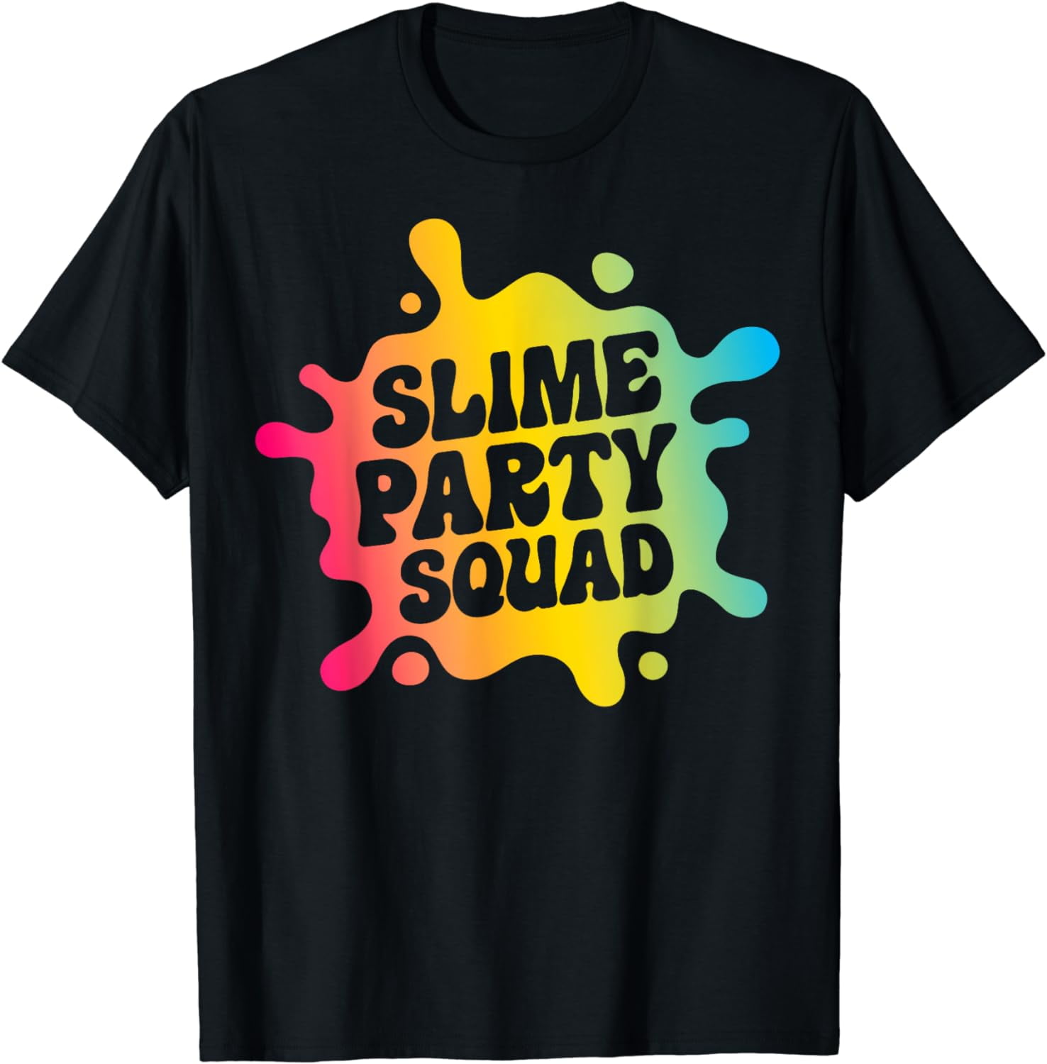 Slime Party Squad Funny Kids Boys Girls Birthday Matching T-Shirt ...