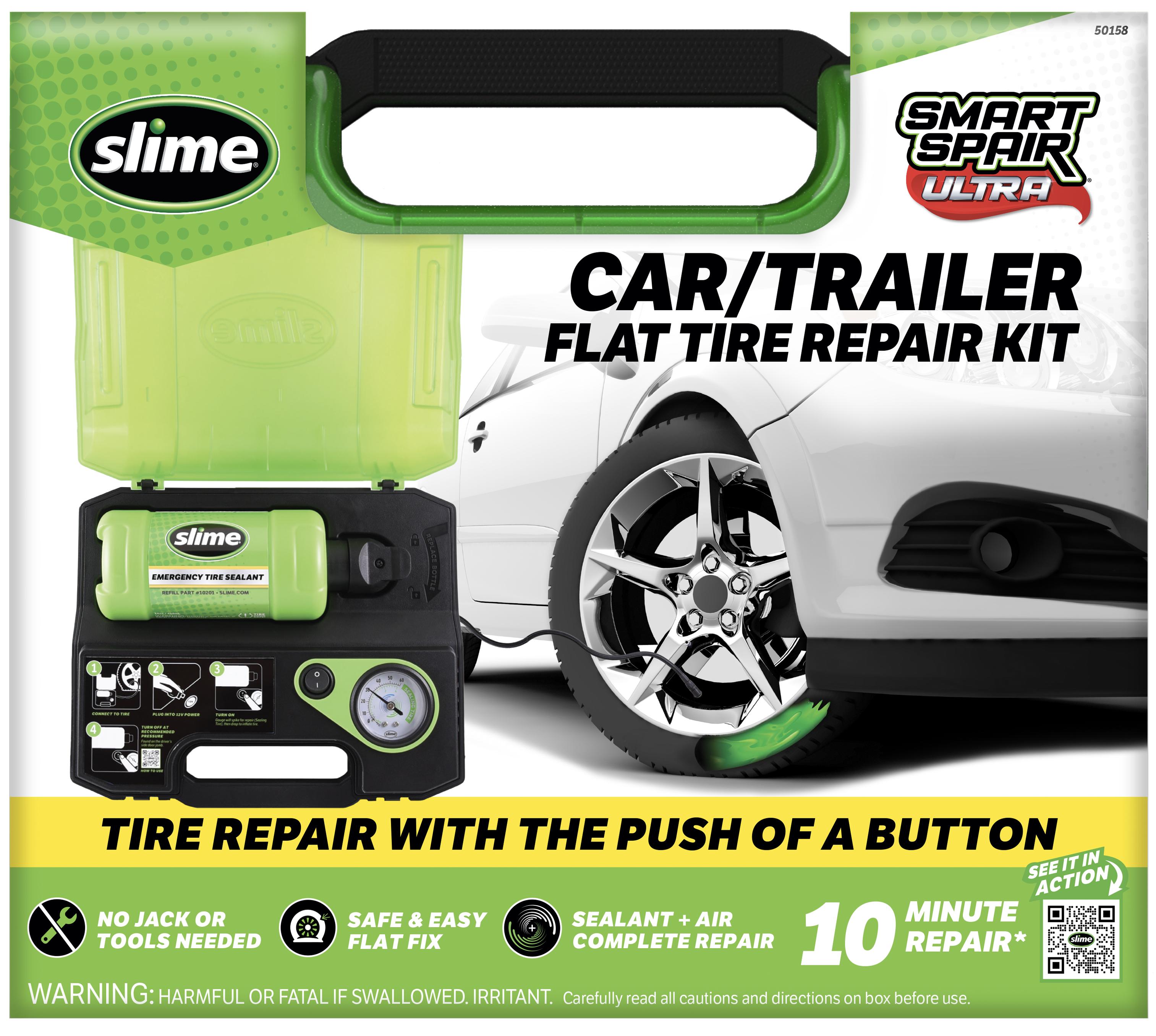 Slime Smart Spair Plus Flat Tire Repair Kit, 50138 - Walmart.com