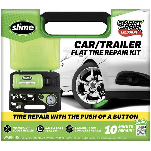 Slime Smart Spair Ultra Car/Trailer Flat Tire Repair Kit - 50158 ...