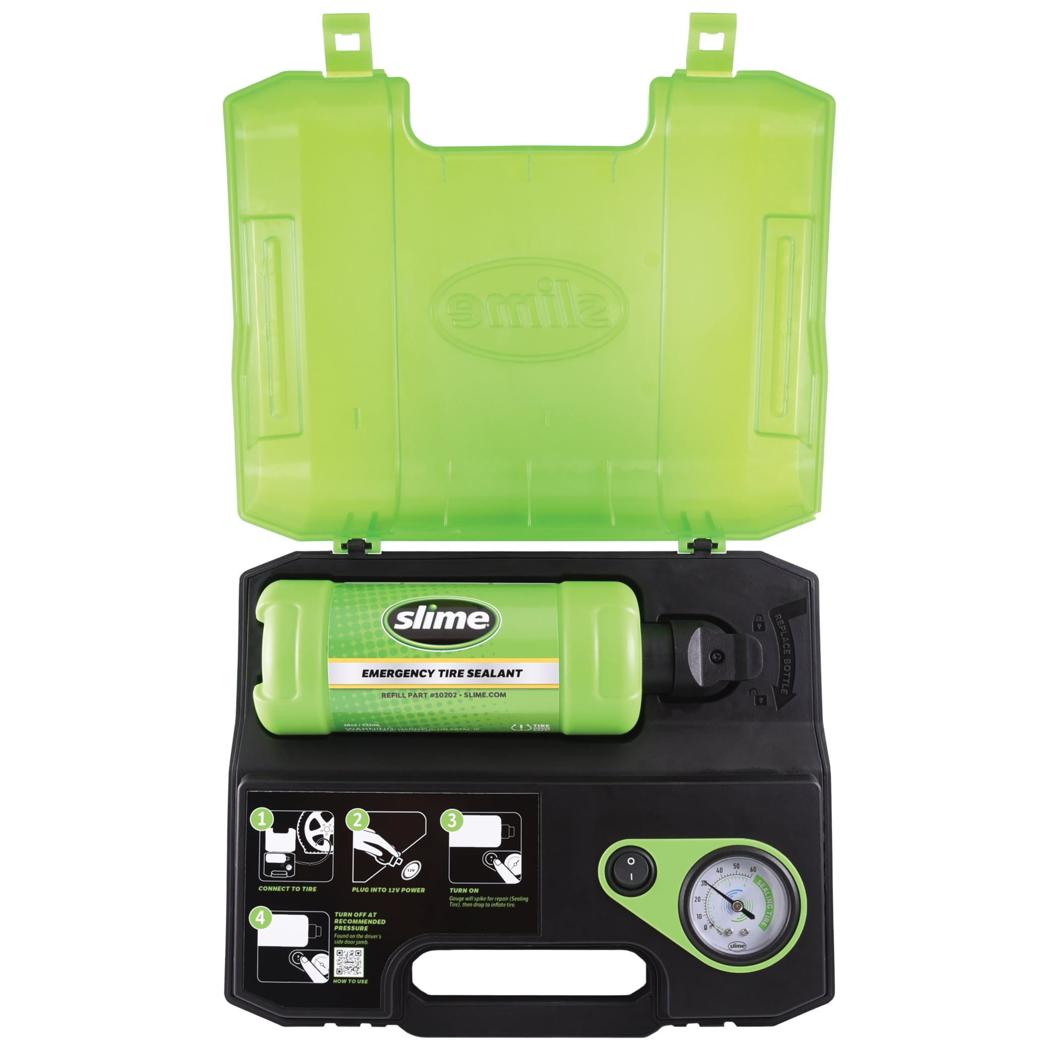 Slime Smart Spair Ultra Truck & Suv Flat Tire Repair Kit, 15 Minute ...