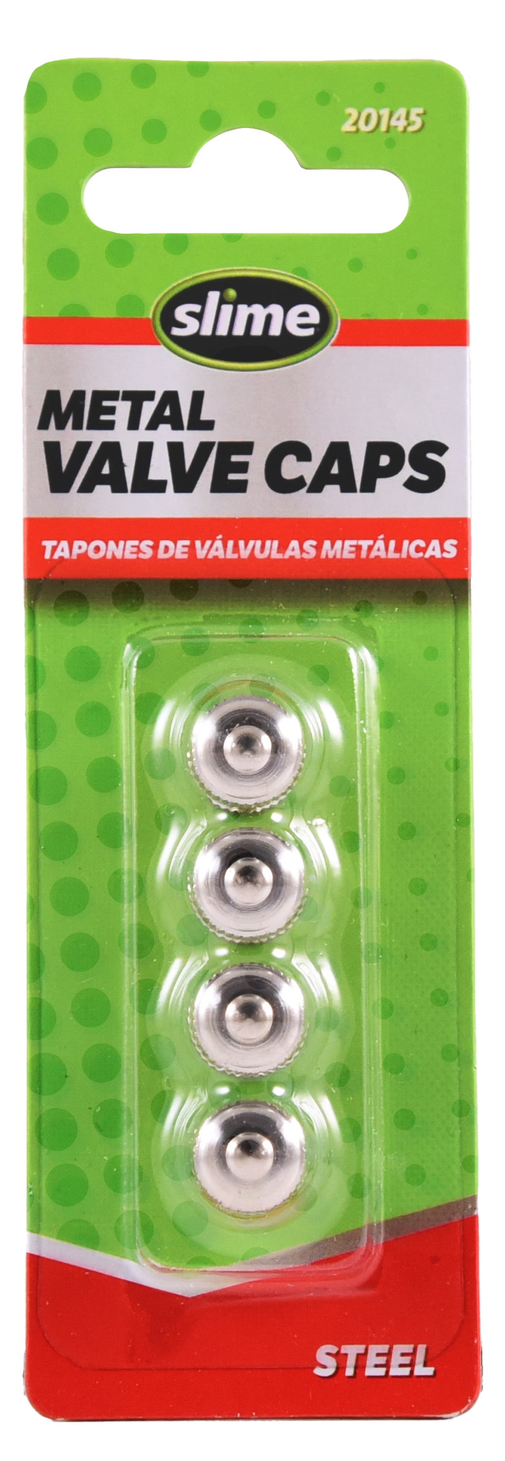 Brandclub - Slime TPMS Steel Replacement Valve Caps 4 Count TPMS Safe ...