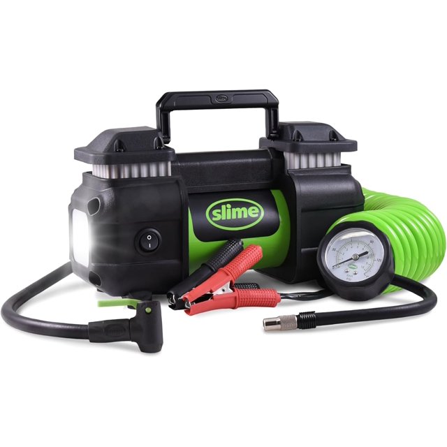 Slime's 2X Heavy Duty Pro Power Tire Inflator - Car Air Compressor ...