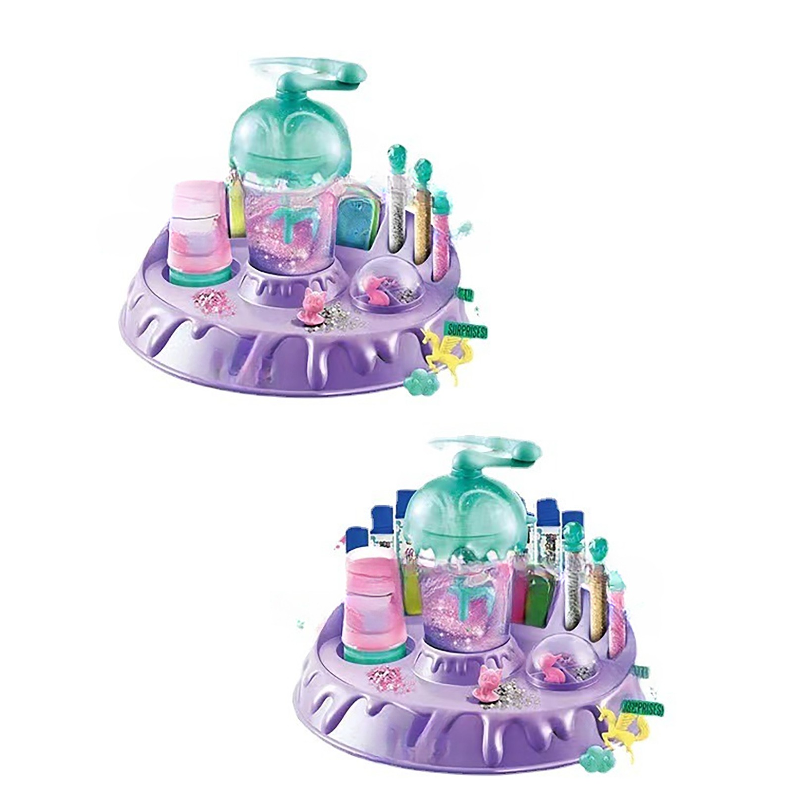 Slime Toys: Sparkling Slime Kit - Glimmer Crunchy, Foam, Jelly Cubes ...