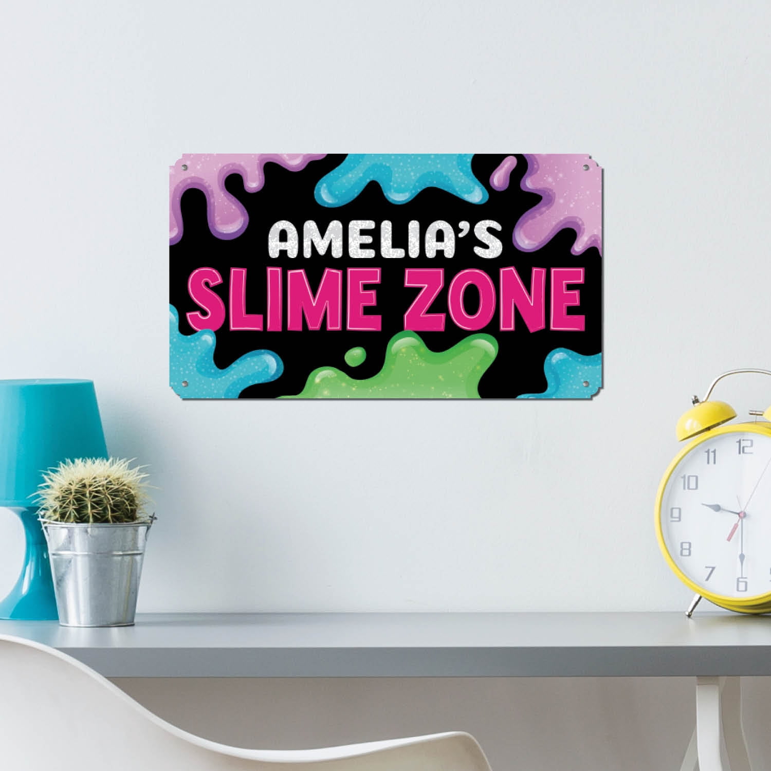 Slime Zone Personalized Metal Sign - Walmart.com