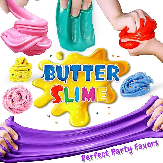 Slime for Kids Butter - Gui Gui Non-Sticky Formula, Safe DIY Fun ...