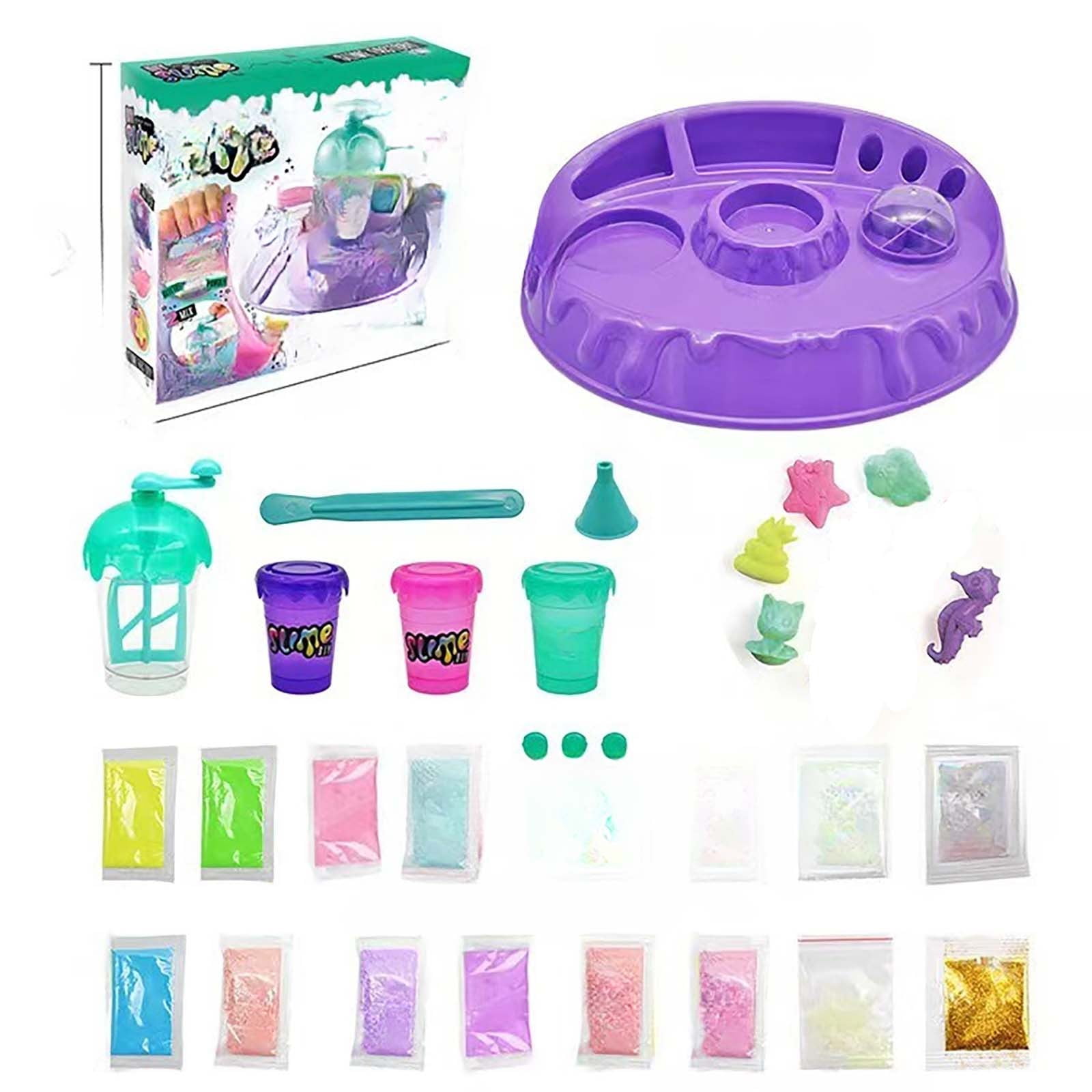 Slime for Kids: Sparkling Slime Kit with Glimmer Crunchy/Foam/Jelly ...