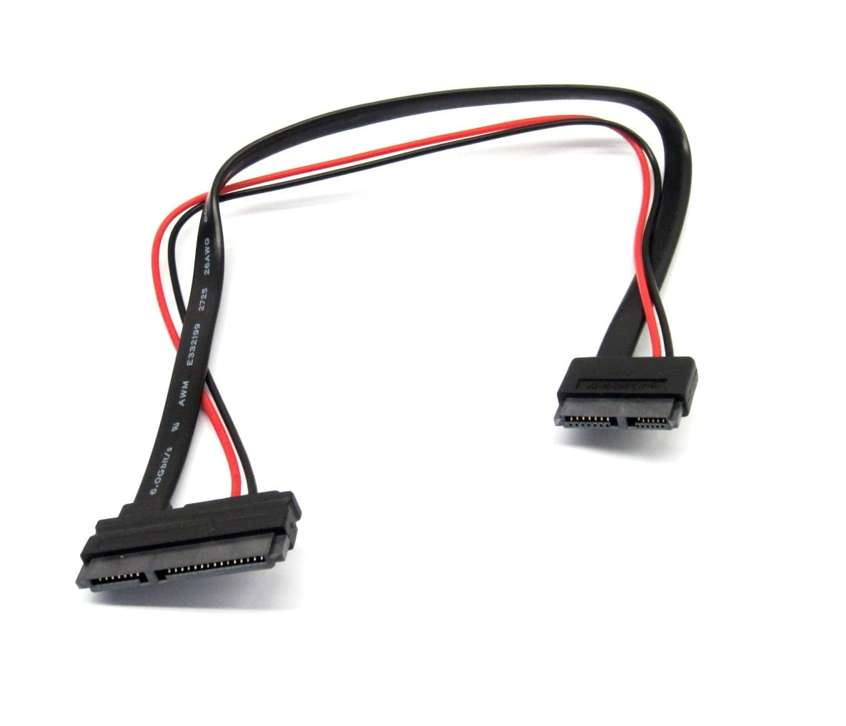 Slimline 13 pin SATA Female to 22 Pin SATA Female Cable - Walmart.com