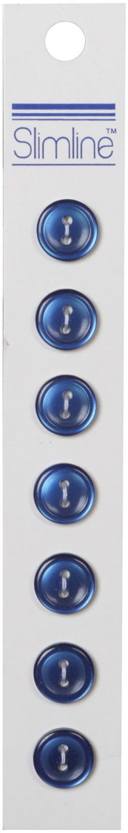 Slimline Buttons-Navy Blue 2-Hole 7/16" 7/Pkg - Walmart.com