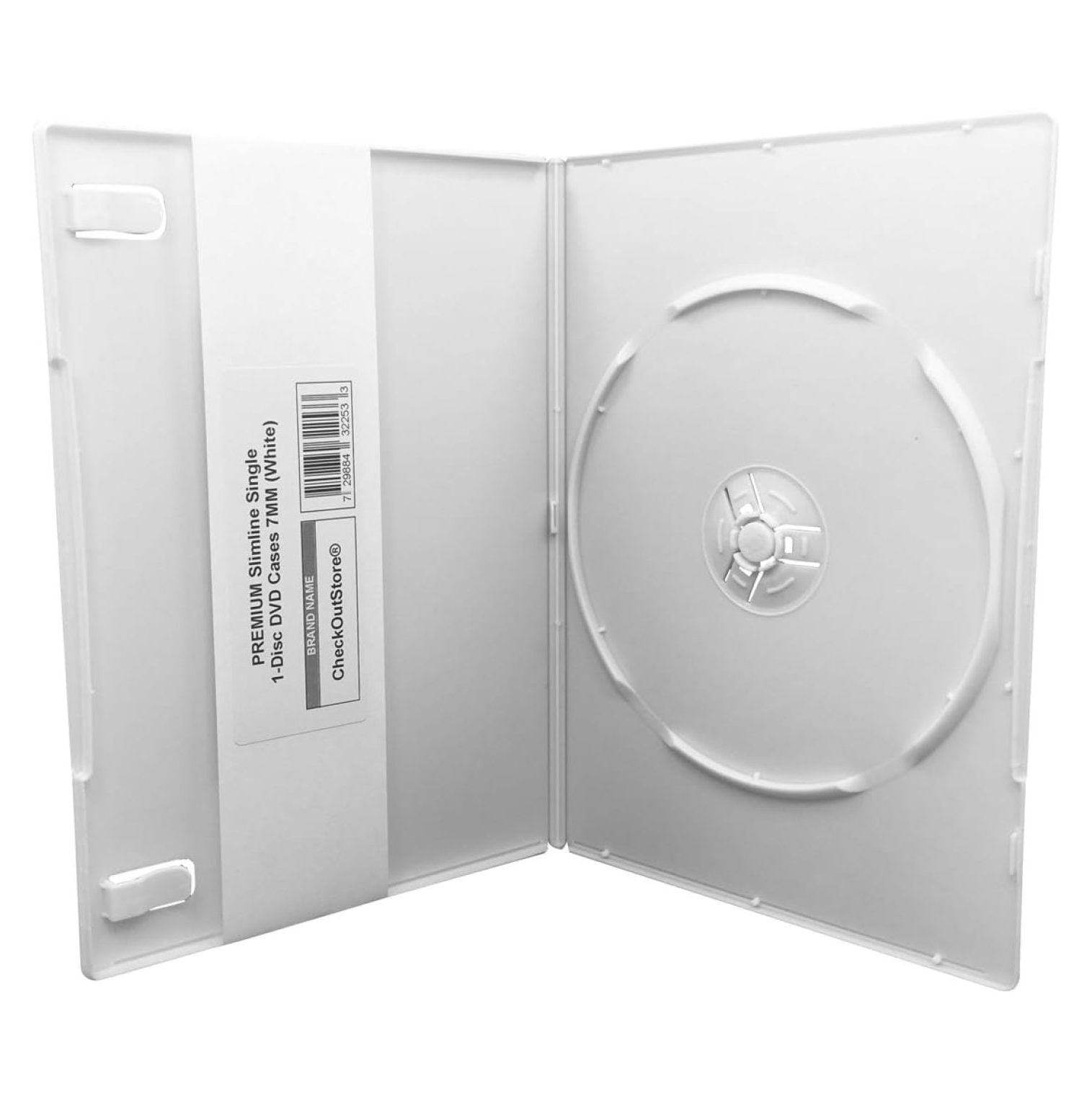 Slimline DVD Cases 7mm - Single Disc Cases White - 100% Polypropylene ...