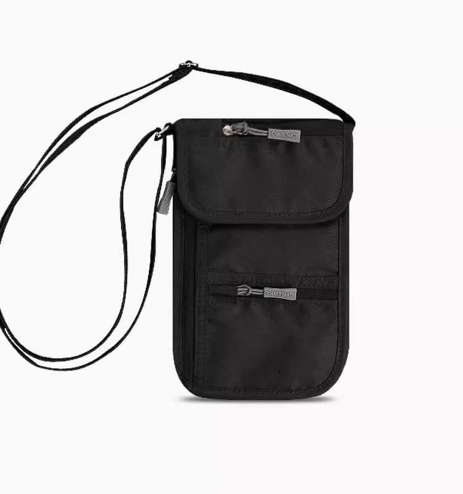 Slimline Design Passport Holder, Travel Neck Wallet with RFID Blocking ...