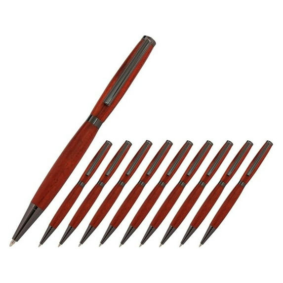 Slimline Pen Kit - Gun Metal, 10 Pack | Ballpoint Pen Kit | Cross Style ...