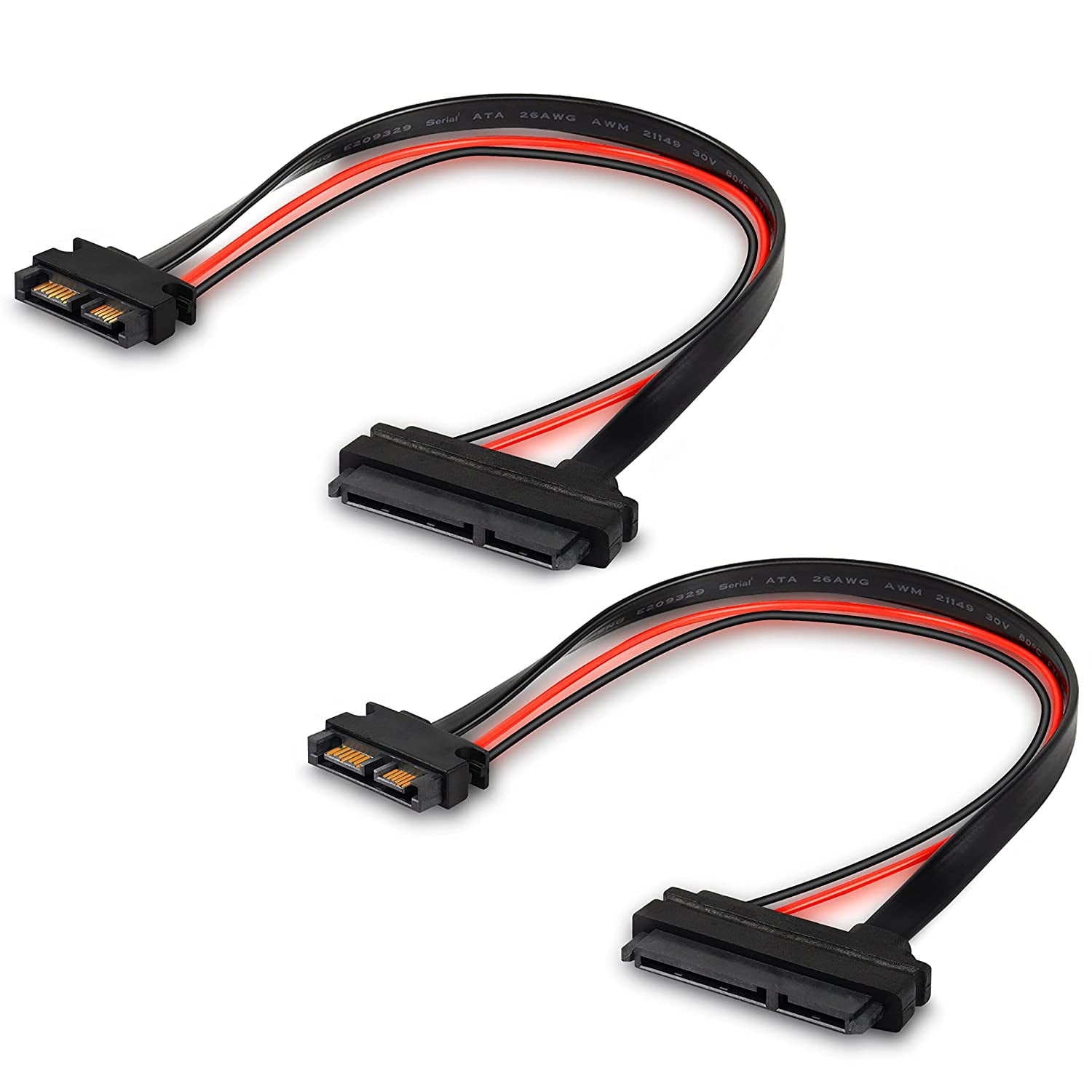 Slimline Sata 13 Pin Male to 22 Pin Sata Female Cable Adapter,Slimline ...