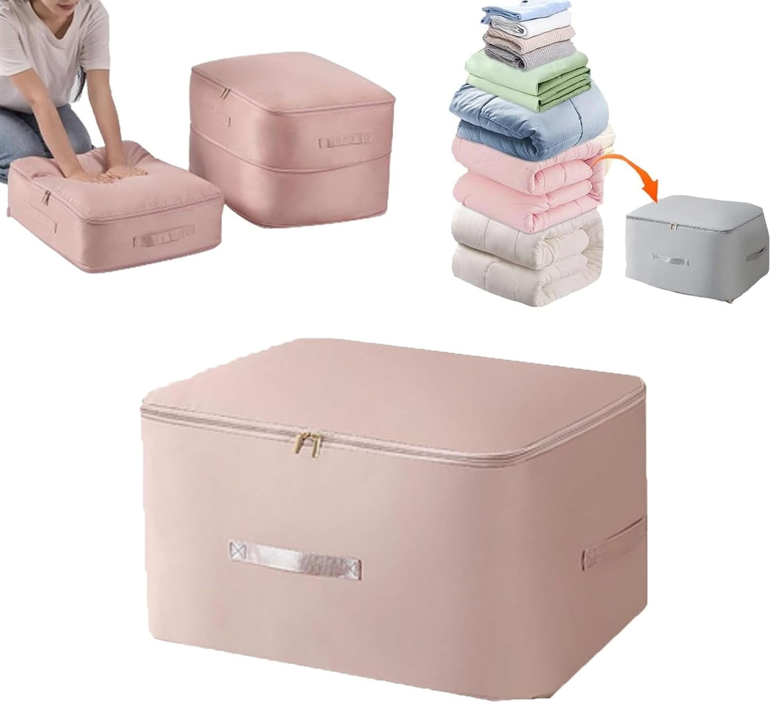 Slimpack - Smart Space Saving Organizer,Blanket Compression Organizer ...