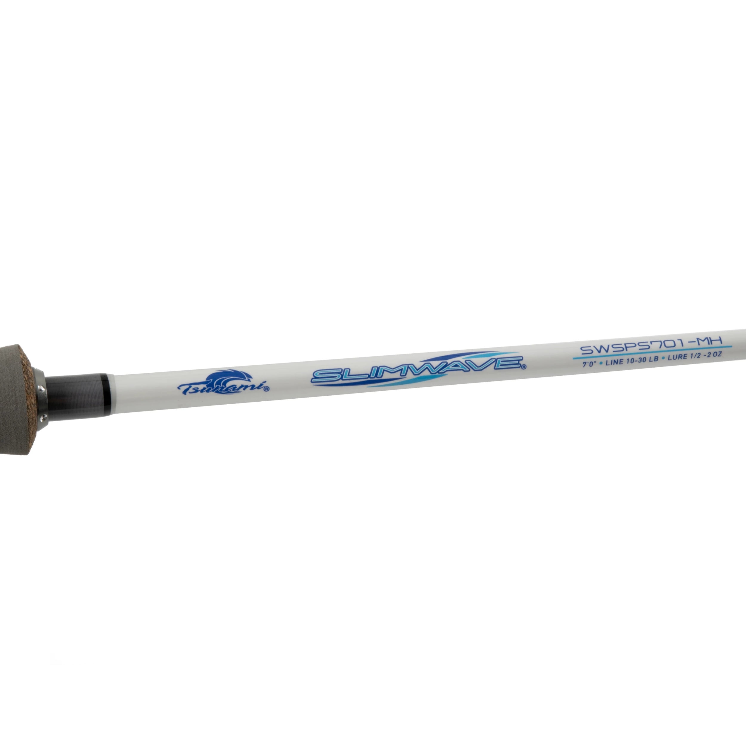 Tsunami Slim Wave White Jigging Spinning Rod for Bass Fishing ...