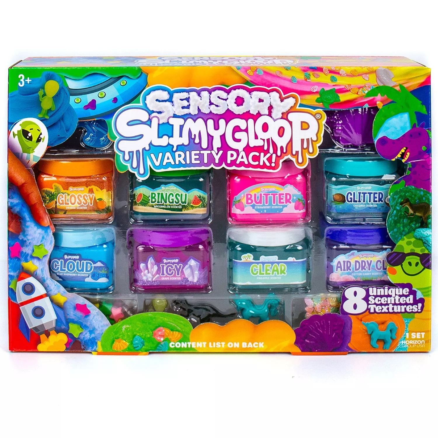 SlimyGloop Sensory Textured and Scented Slime Variety Pack, 8 Count - Walmart.com
