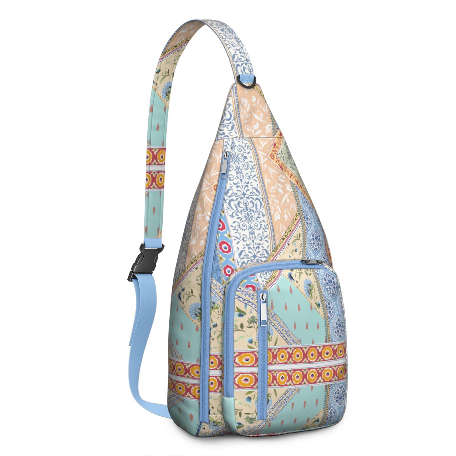 Sling Backpack - Boho Chic Shoulder Purse Vintage Ethnic Patterns Sling ...